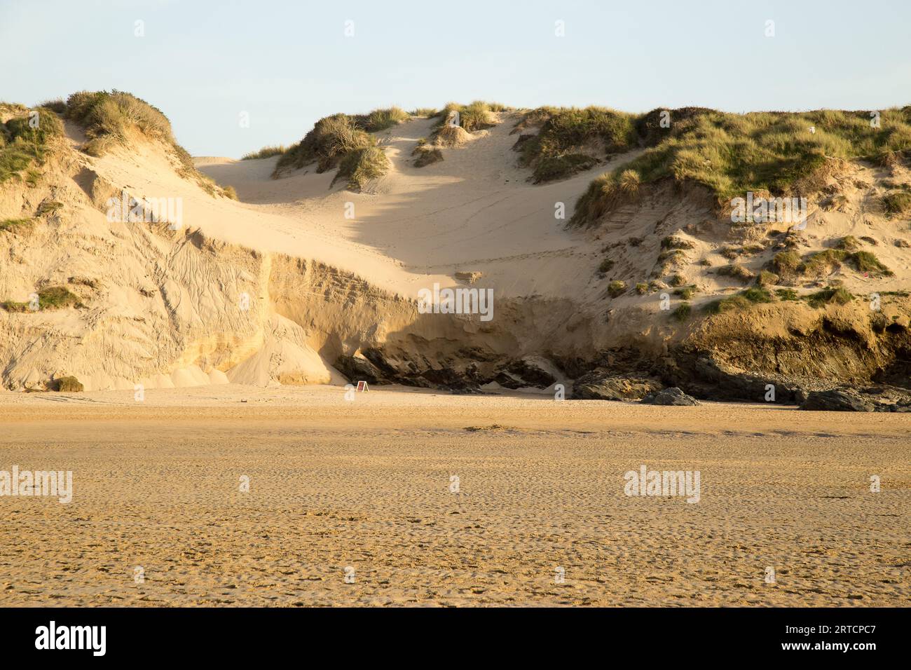 Crantock beach sand dunes hi-res stock photography and images - Alamy