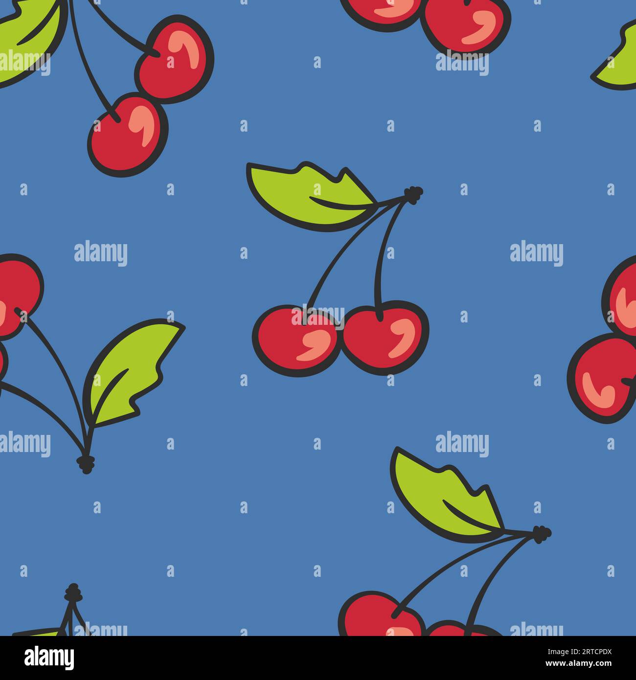 Cherry wallpaper cartoon hi-res stock photography and images - Alamy