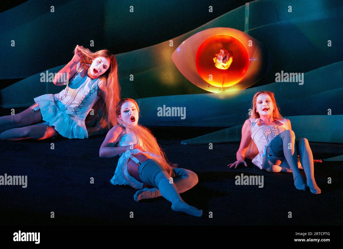 l-r: Inka Rinn (Woglinde), Marianne Andersen (Wellgunde), Leah Marian ...
