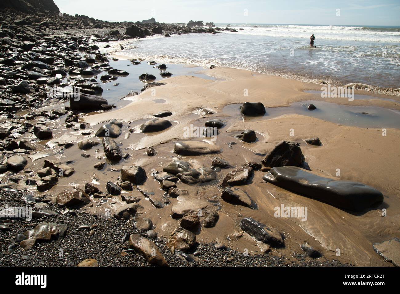 Duckpool beach hi-res stock photography and images - Alamy