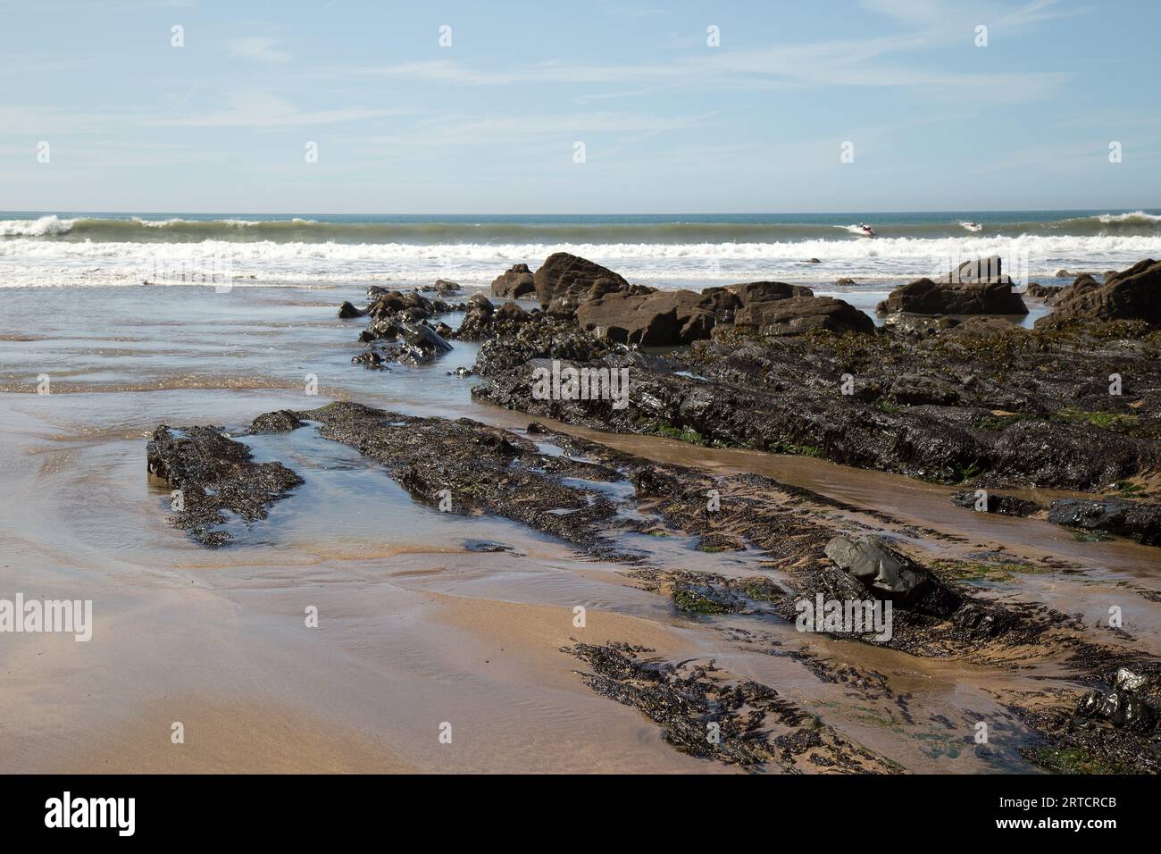 Cornwall duckpool beach hi-res stock photography and images - Alamy