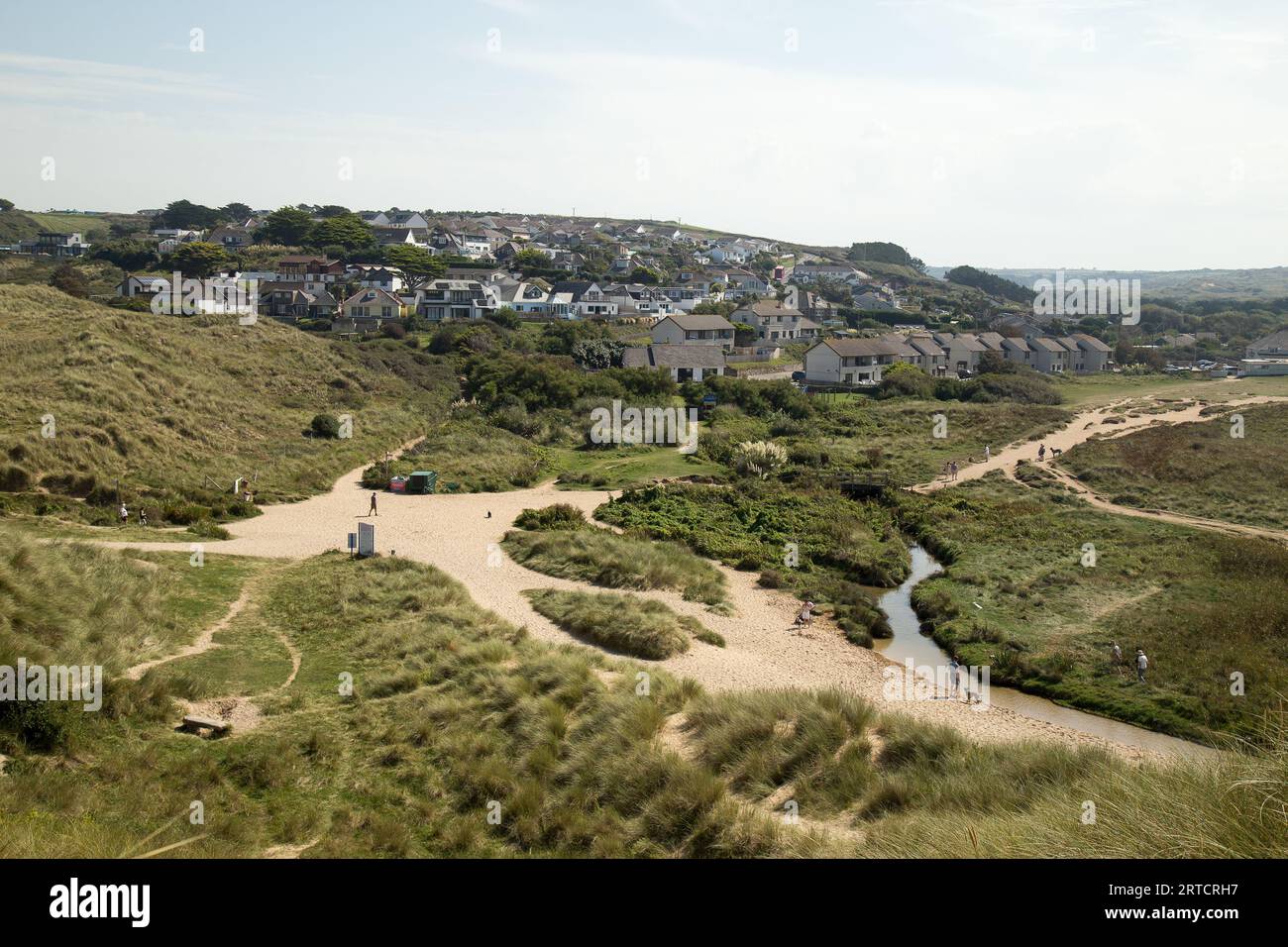 Holywell Bay beach Cornwall Stock Photo - Alamy