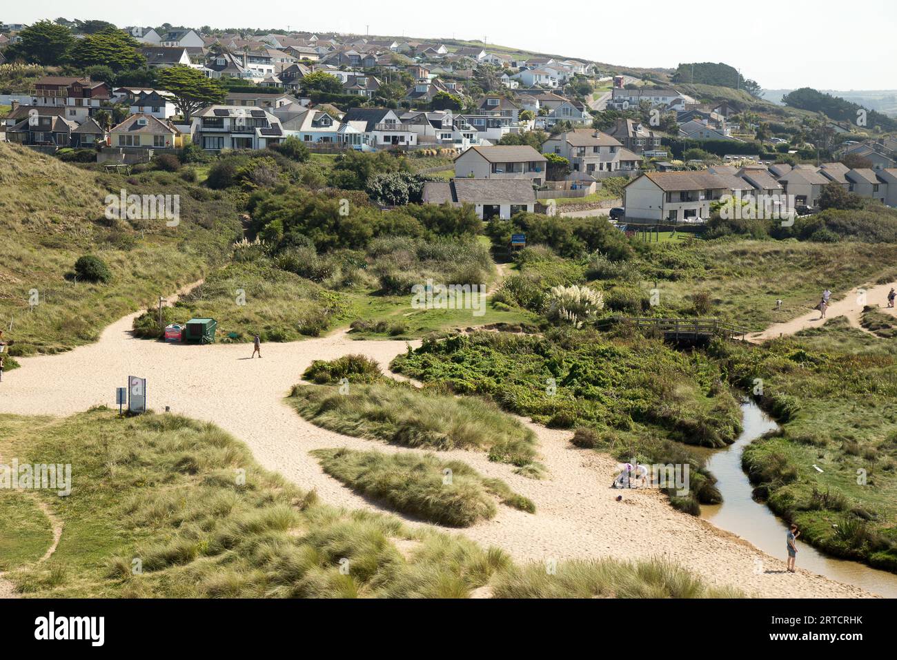 Holywell Bay beach Cornwall Stock Photo - Alamy