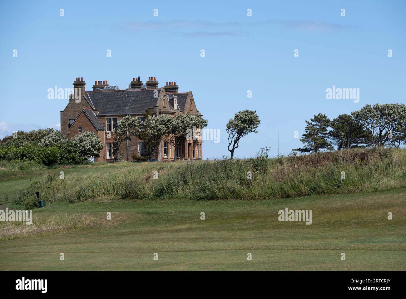 View of the clubhouse at Winterfield Golf Club, Dunbar, East Lothian ...