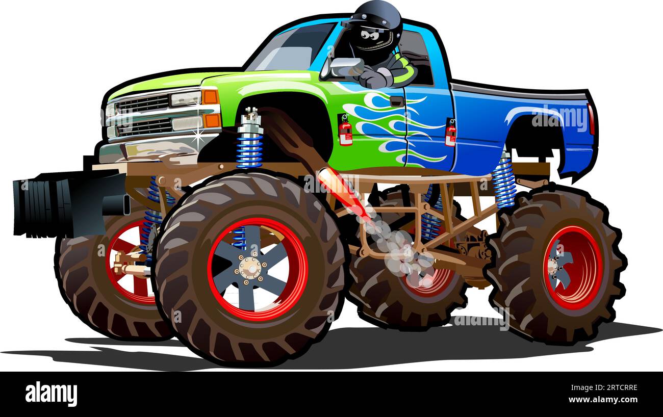 Cartoon monster truck hi-res stock photography and images - Alamy