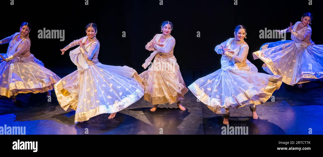 Lok Chhanda Indian dancers perform swirling dance at Edinburgh Festival ...