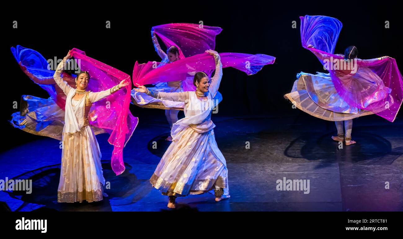 Lok Chhanda Indian dancers perform swirling dance at Edinburgh Festival ...