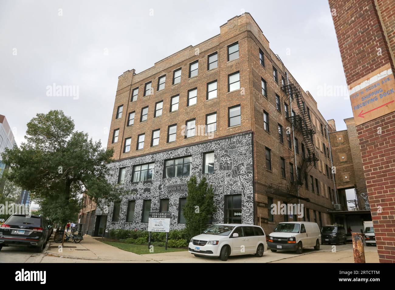 This five-story office building located near the Fulton Market district ...