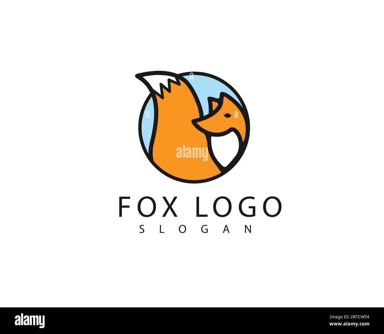 Fox logo design vector template. Animal head logo design concept ...