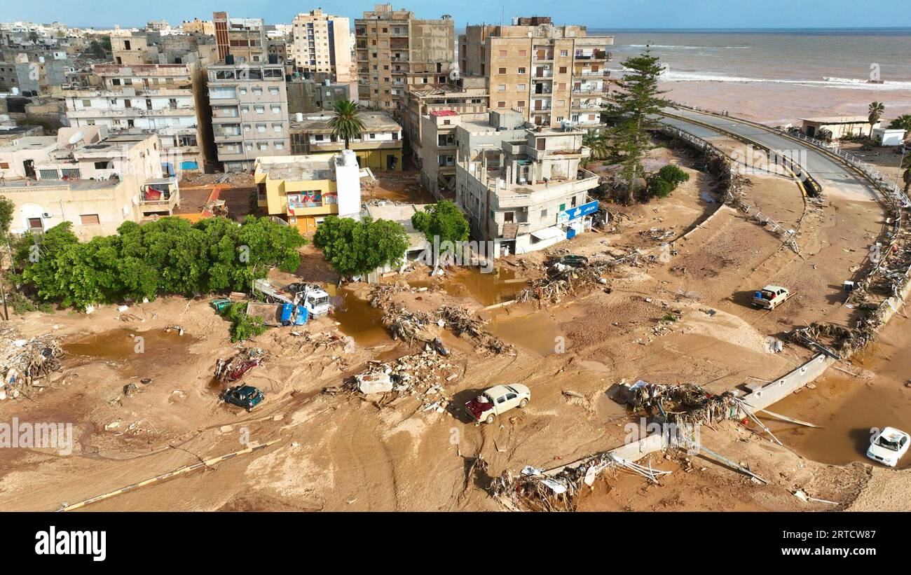 A general view of the city of Derna is seen on Tuesday, Sept. 12., 2023 ...