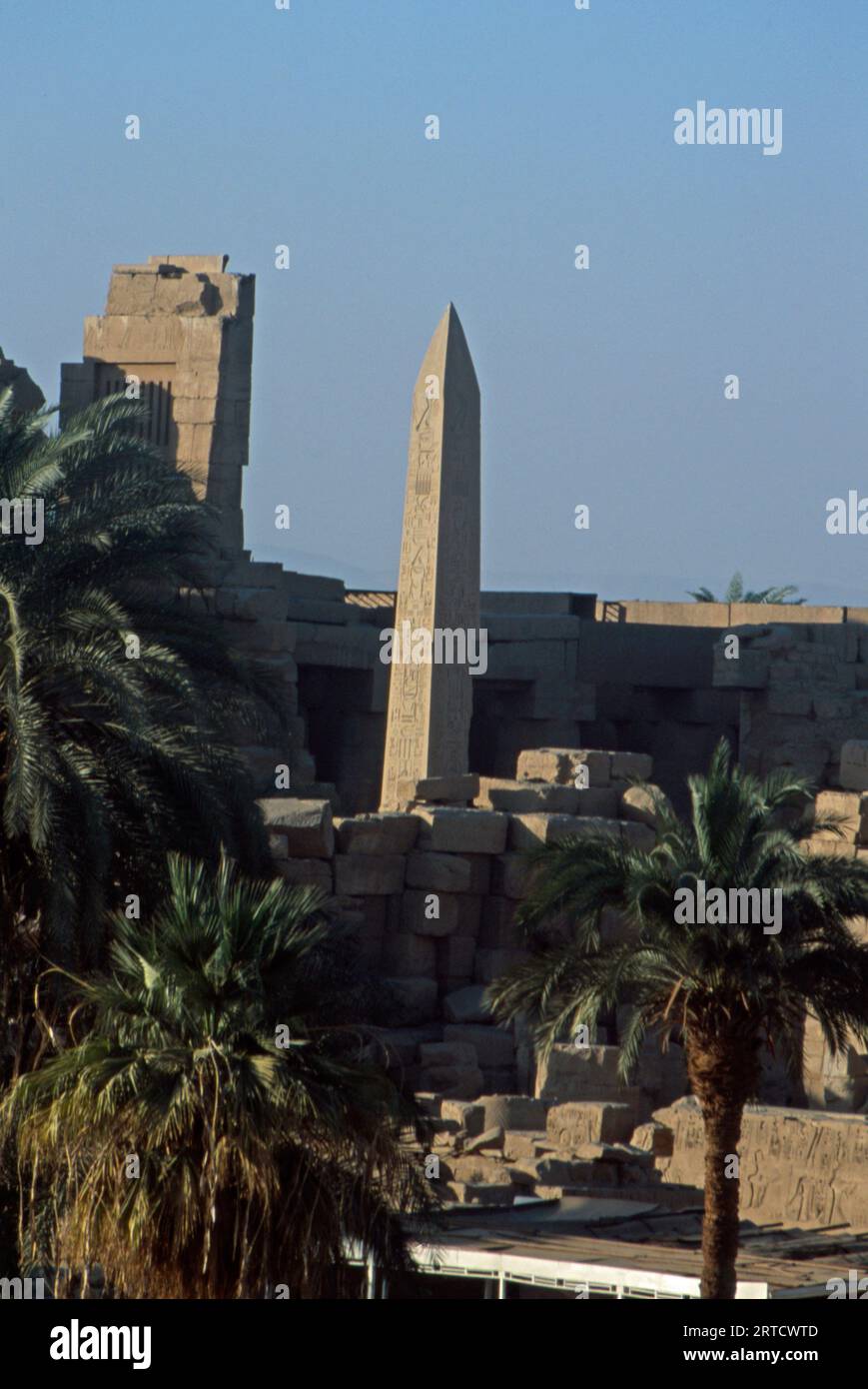The Obelisk of Thutmose 1 Karnak Temple Luxor Egypt Stock Photo - Alamy