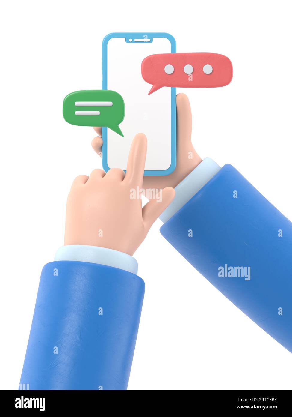 Cartoon Gesture Icon Mockup.People make various gestures. Gesture icon ...