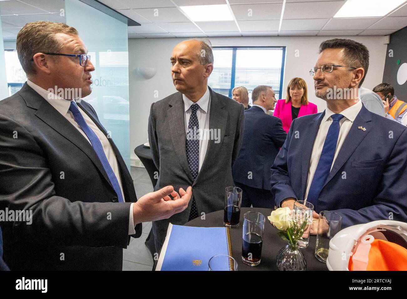 (left to right) Tim Harrison, managing director, Ionic Rare Earths ...