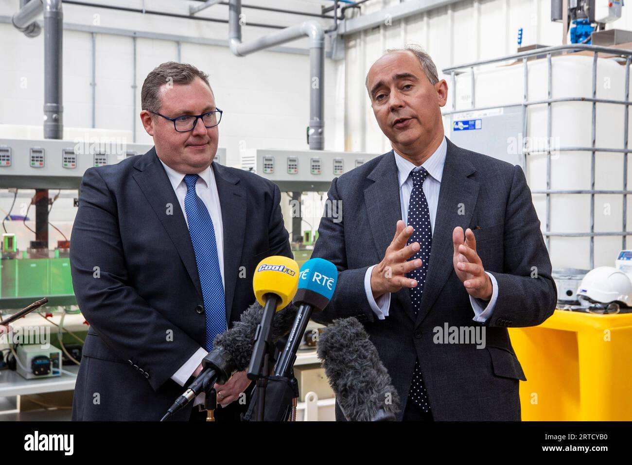 Lord Dominic Johnson (right), the UK's investment minister, who is in ...