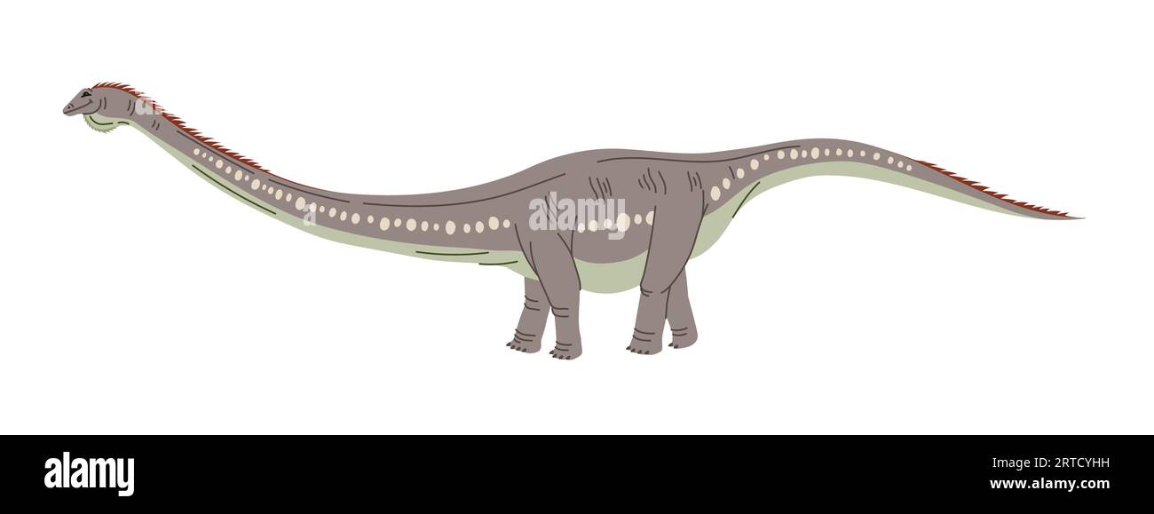 Haplocanthosaurus spined lizard sauropod dinosaur with long tail and ...