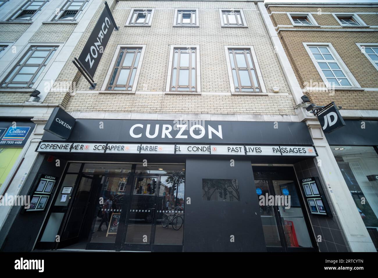 LONDON- September 12, 2023: Curzons cinema, independent picture house ...