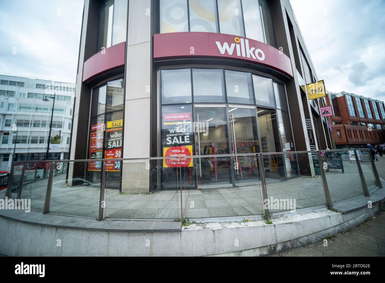 LONDON- September 12, 2023: Wilko's store closing down sign in ...