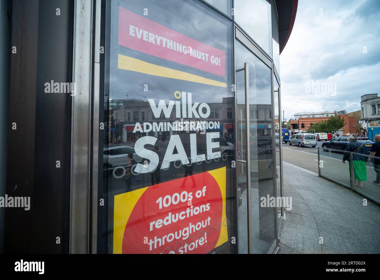 LONDON- September 12, 2023: Wilko's store closing down sign in ...