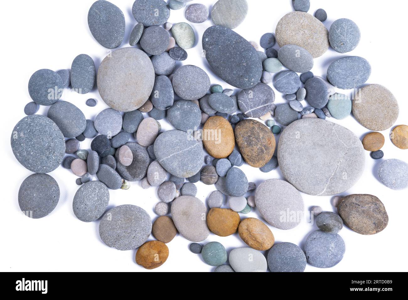pebbles isolated on white background Stock Photo - Alamy