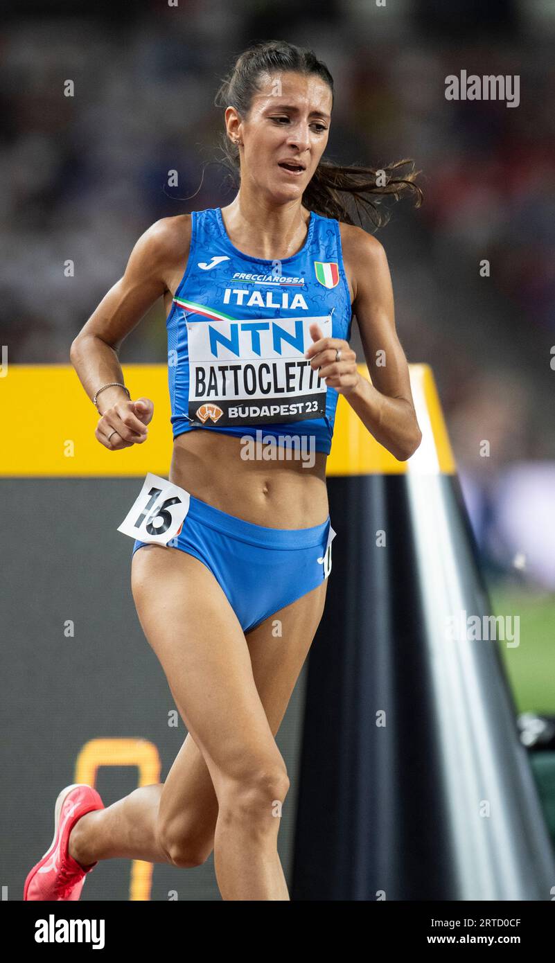 Nadia Battocletti of Italy competing in the women’s 5000m final on day ...