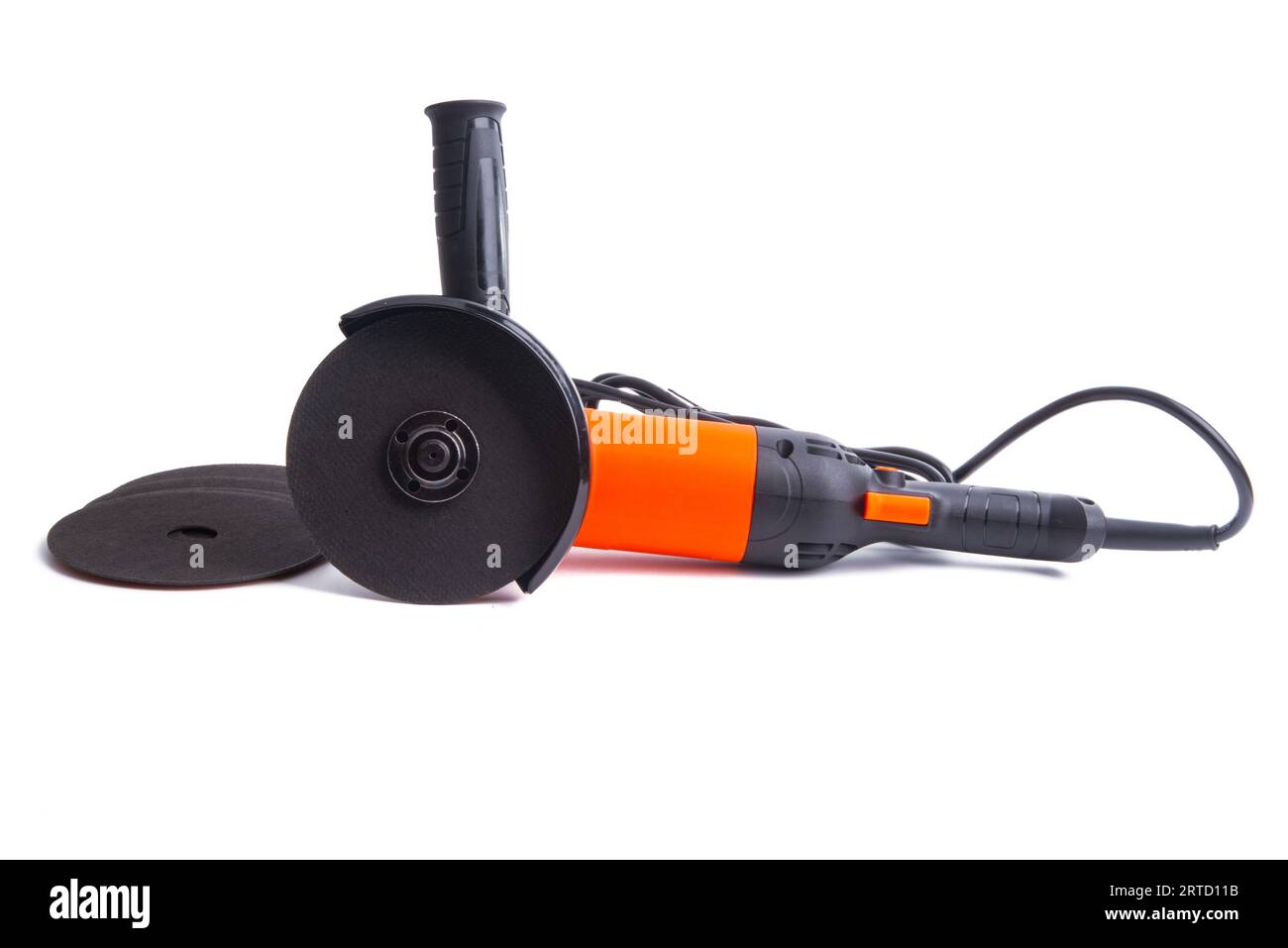 Manual angle grinder on Cut Out Stock Images & Pictures - Alamy