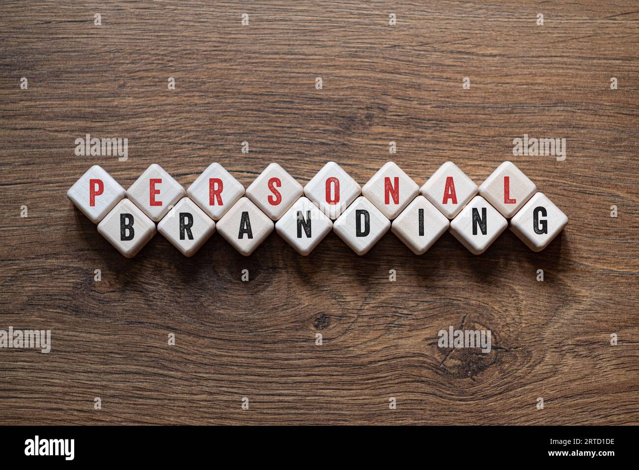 Personal branding - word concept on building blocks, text Stock Photo ...