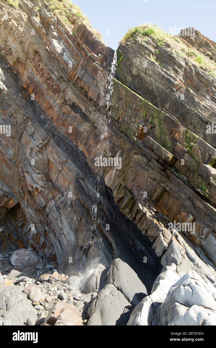 Sandymouth Bay Beach Cornwall Stock Photo - Alamy