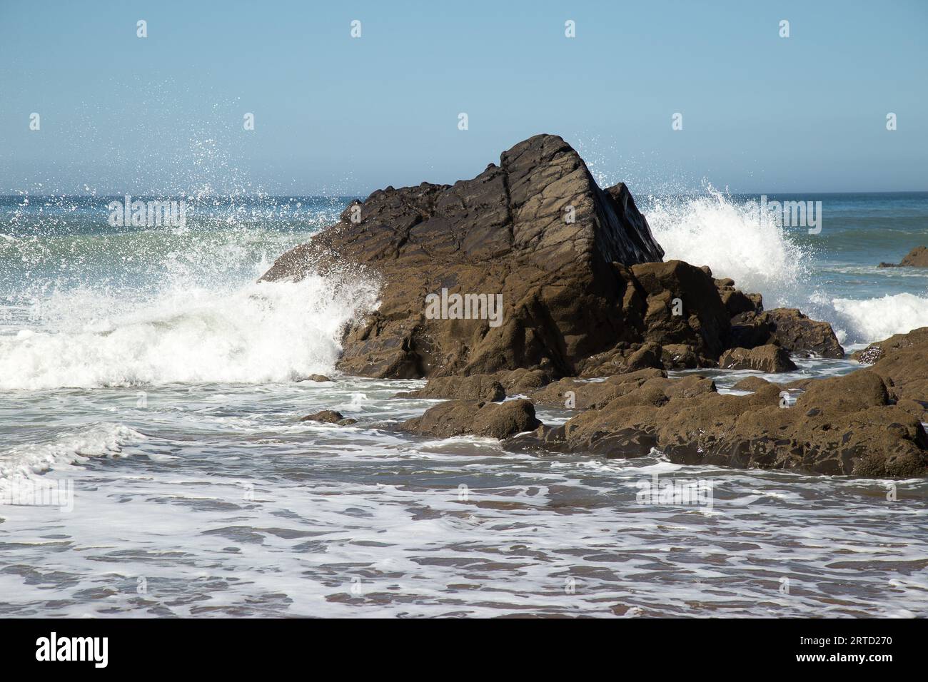 Sandymouth Bay Beach Cornwall Stock Photo - Alamy