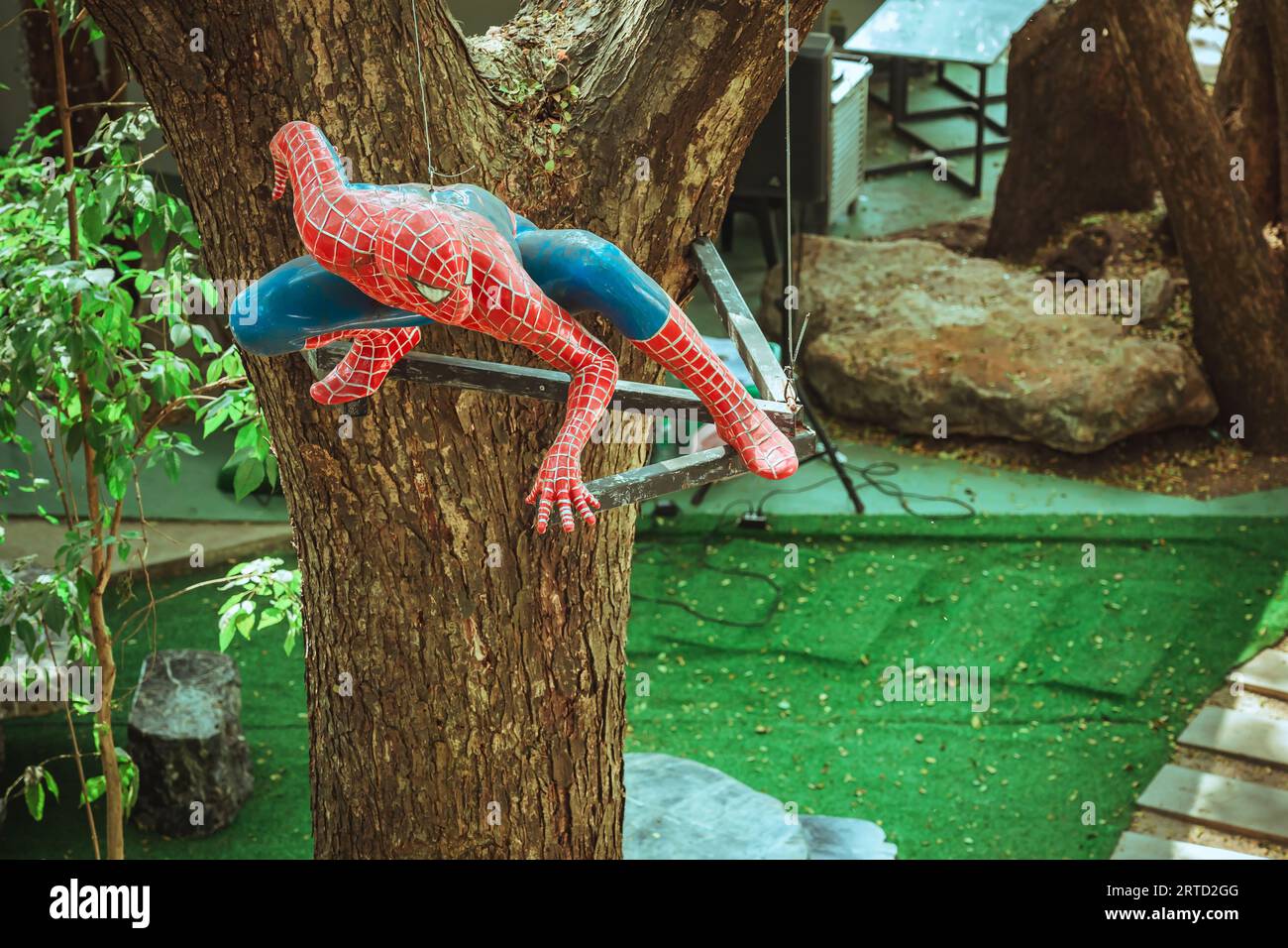RATCHABURI -THAILAND,DECEMBER 31 ,2022 : A beautiful statue of ...