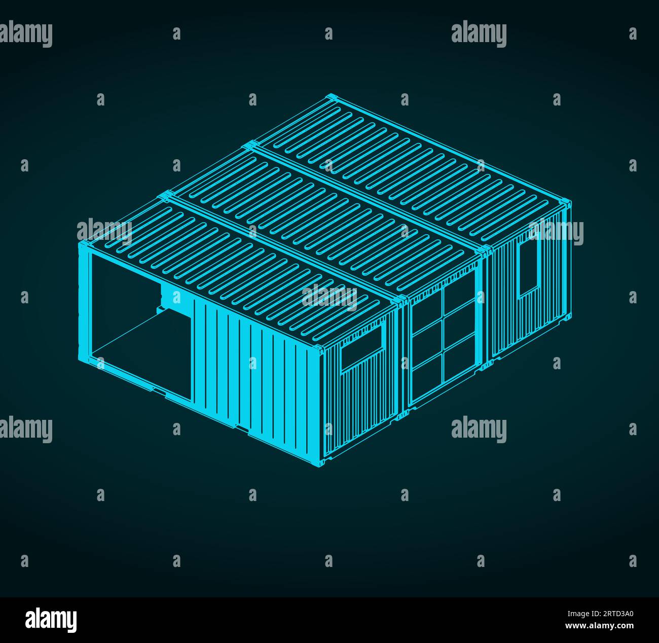 Modular container construction hi-res stock photography and images - Alamy