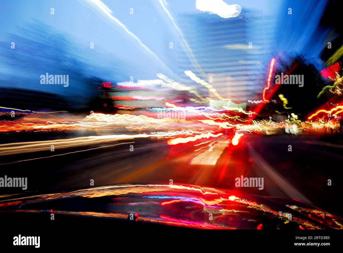 Driving night in the car, abstract, asphalt, auto, automobile, blur ...