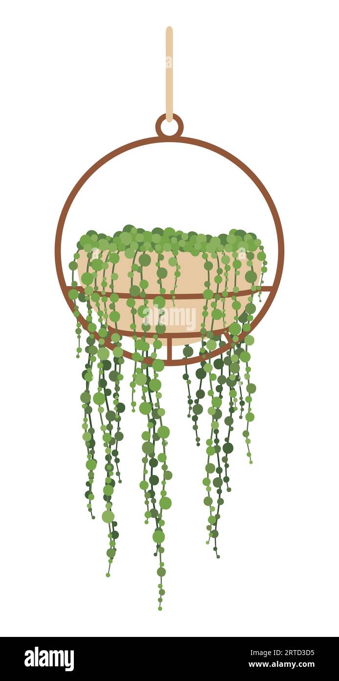 Pot garden trailing Stock Vector Images - Alamy