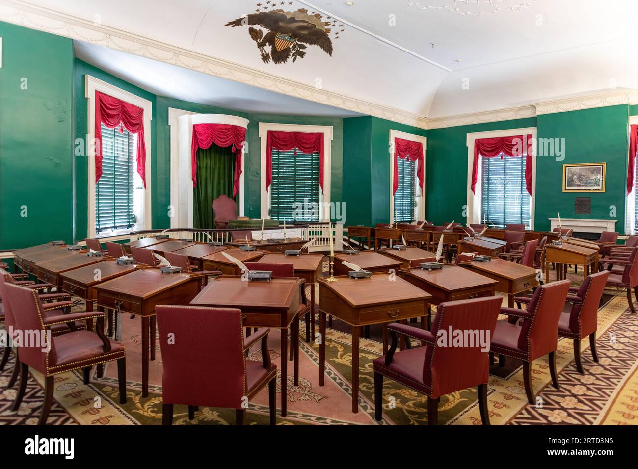 Interior of The Congress Hall Senate Philadelphia USA Stock Photo - Alamy