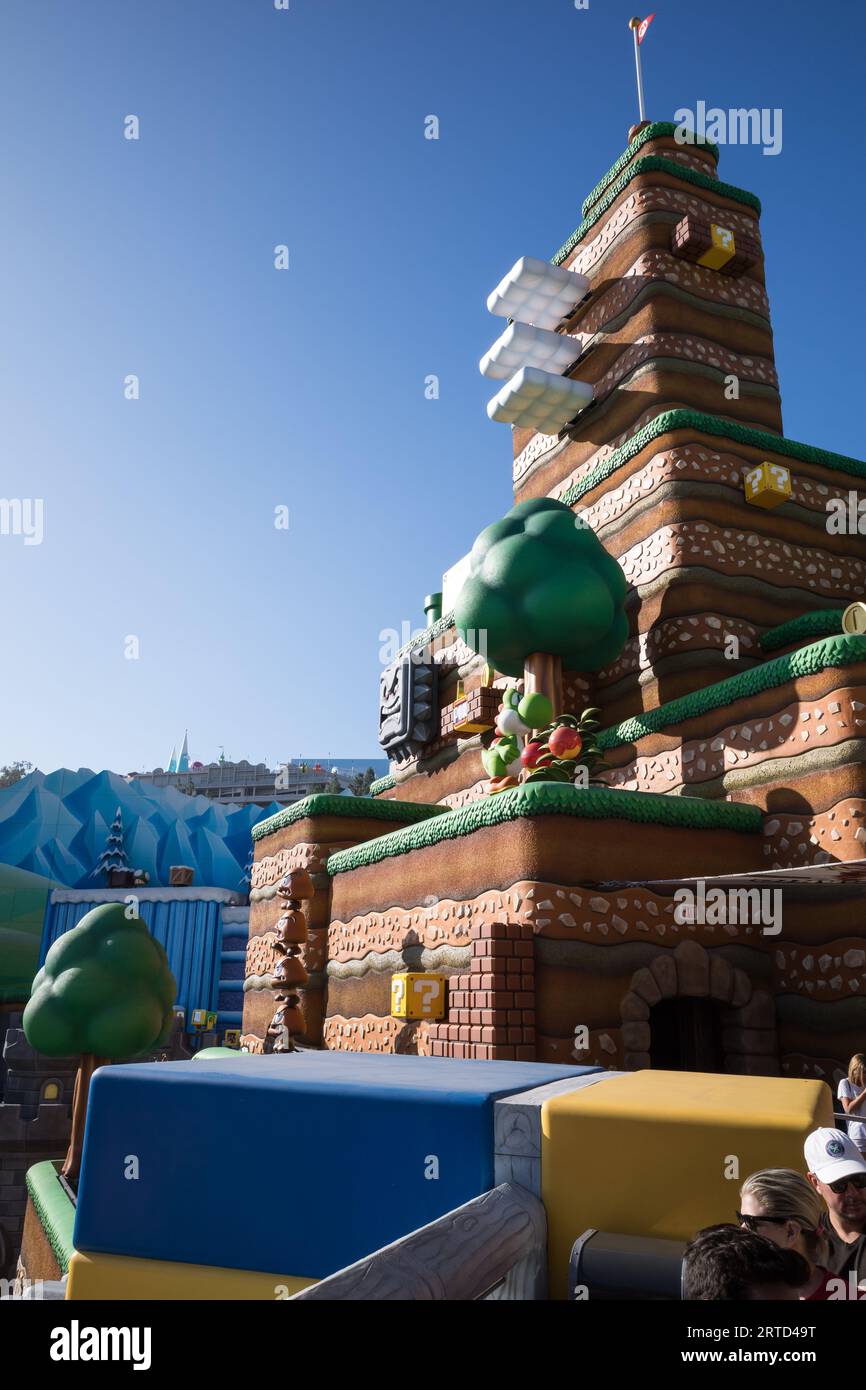 Los Angeles, USA. Aug 25, 2023. Universal Studios Super Mario World in Hollywood Stock Photo - Alamy