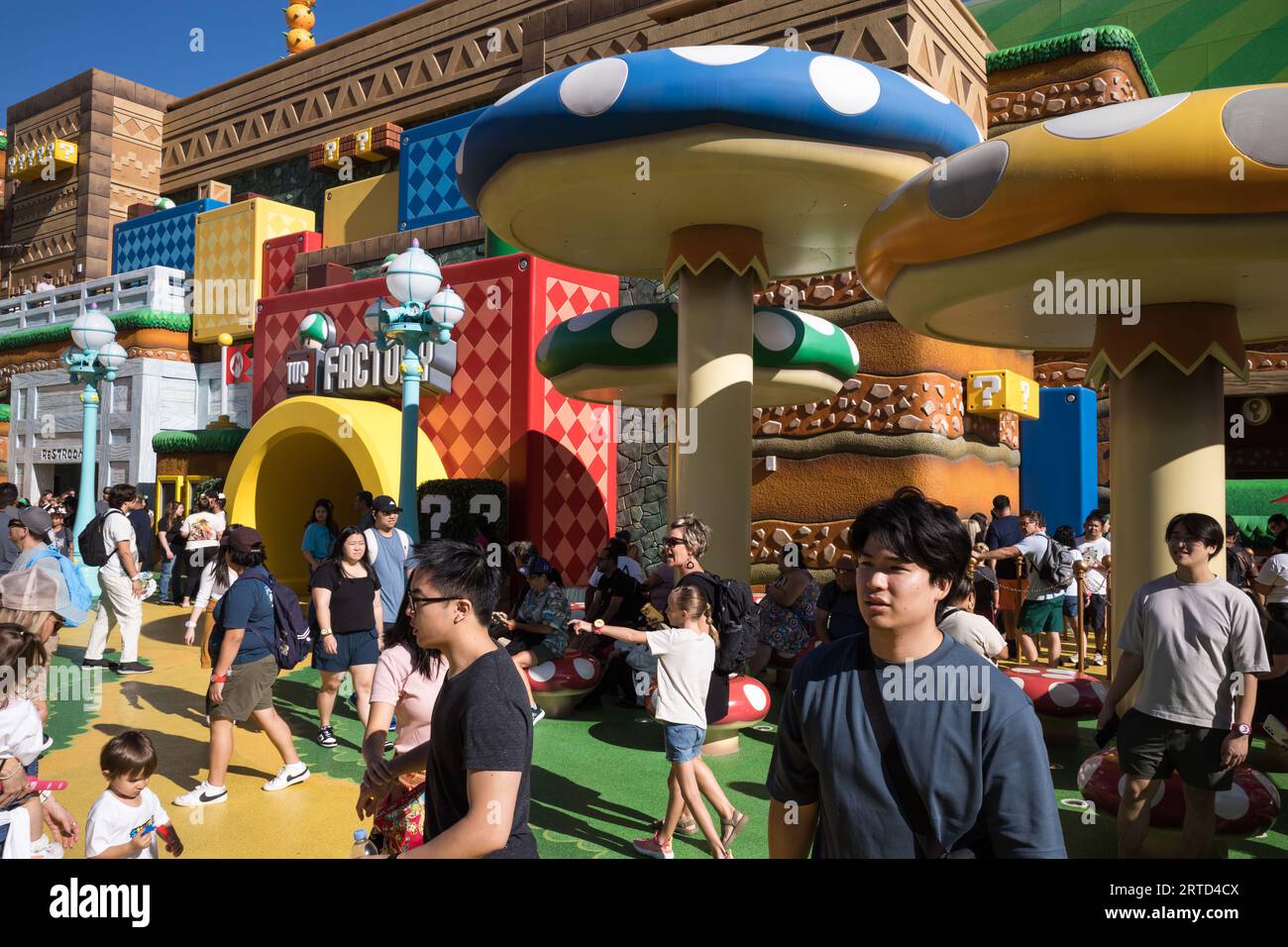 Los Angeles, USA. Aug 25, 2023. Universal Studios Super Mario World in ...