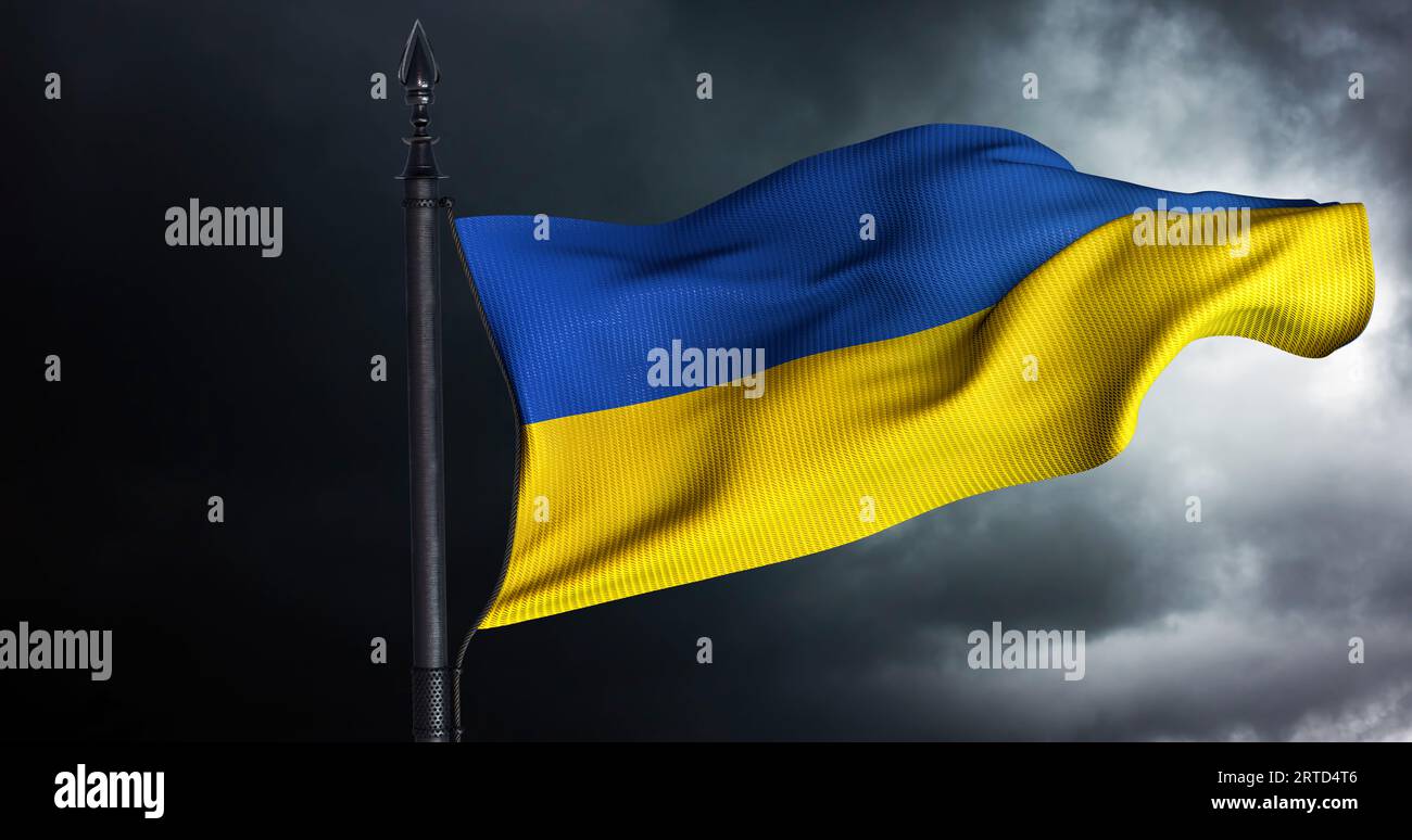 State flag of Ukraine - Yellow and blue national flag. a visual design ...