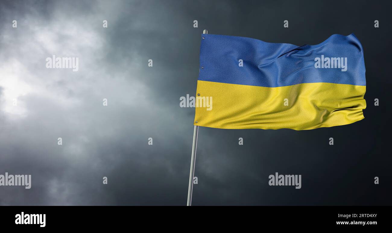 State flag of Ukraine - Yellow and blue national flag. a visual design ...