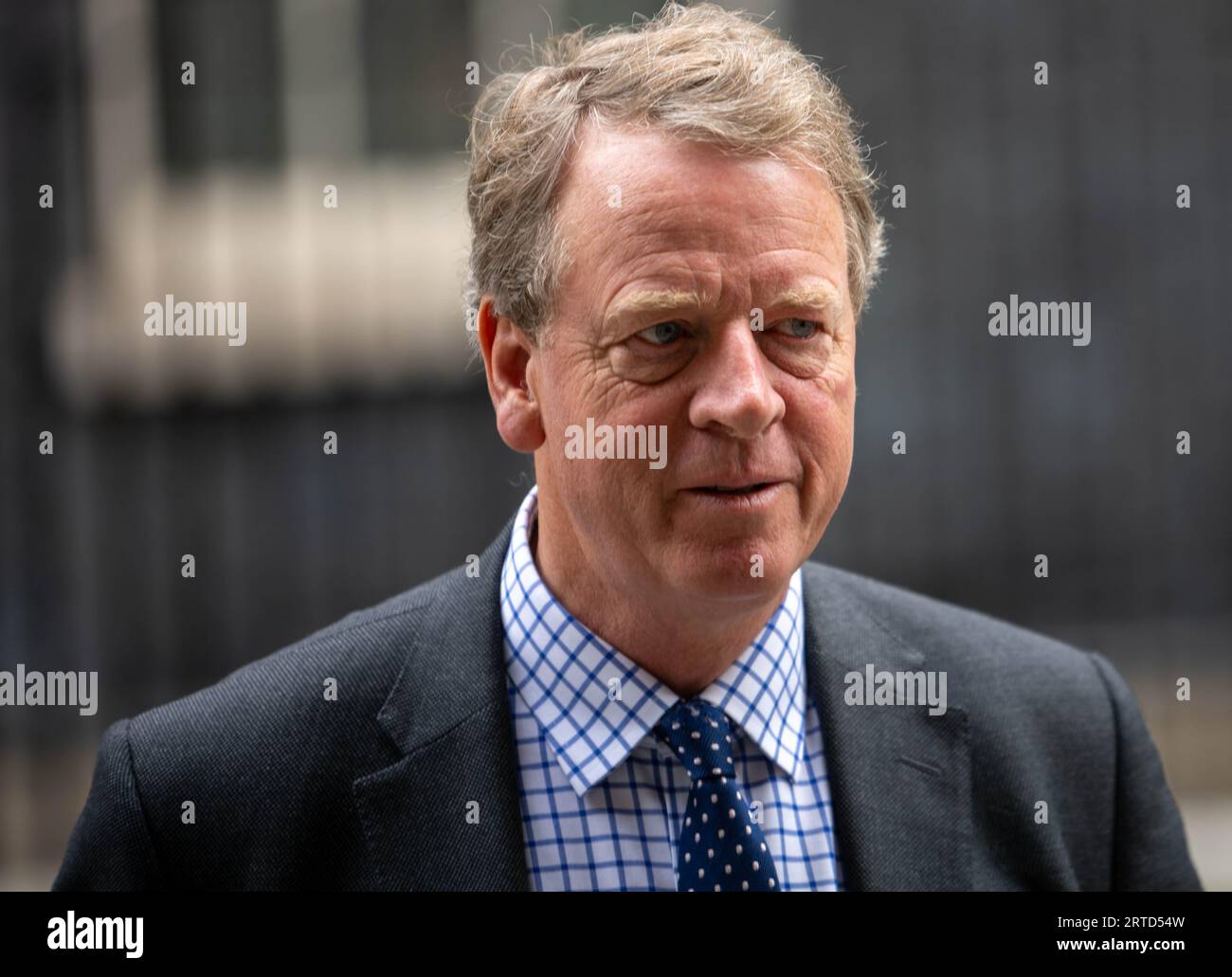 London, UK. 12th Sep, 2023. Alister Jack, Scottish Secretary, leaves a ...