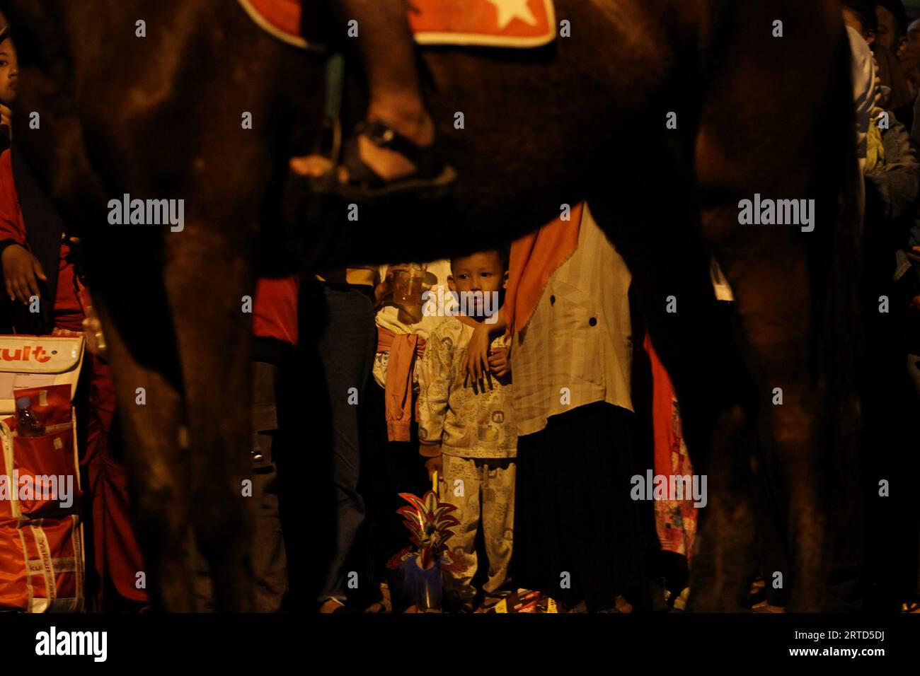 Bantul, Yogyakarta, Indonesia. 12th Sep, 2023. People watch the ...