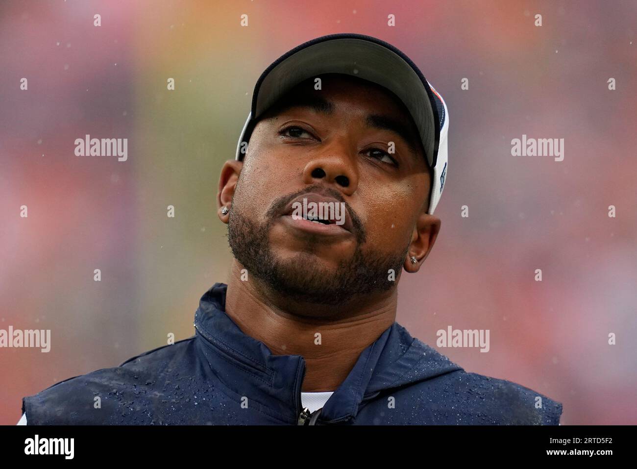 Denver Broncos defensive back coach Christian Parker looks on against ...