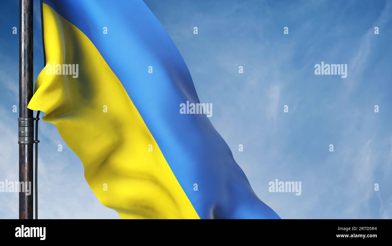 State flag of Ukraine - Yellow and blue national flag. a visual design ...