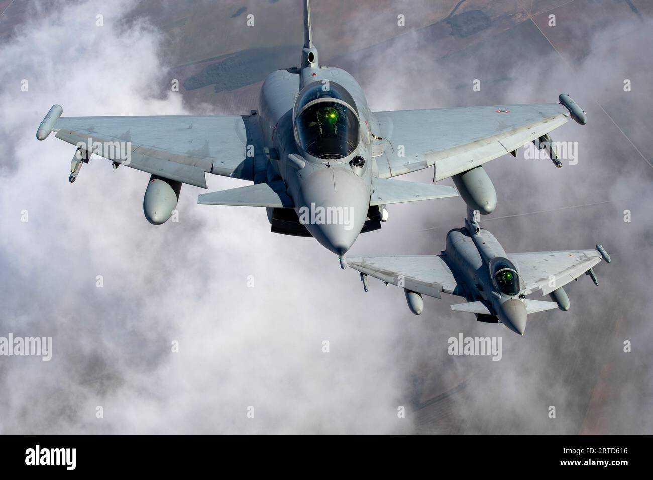 Italian Air Force Eurofighter Typhoon military fighter jets ...