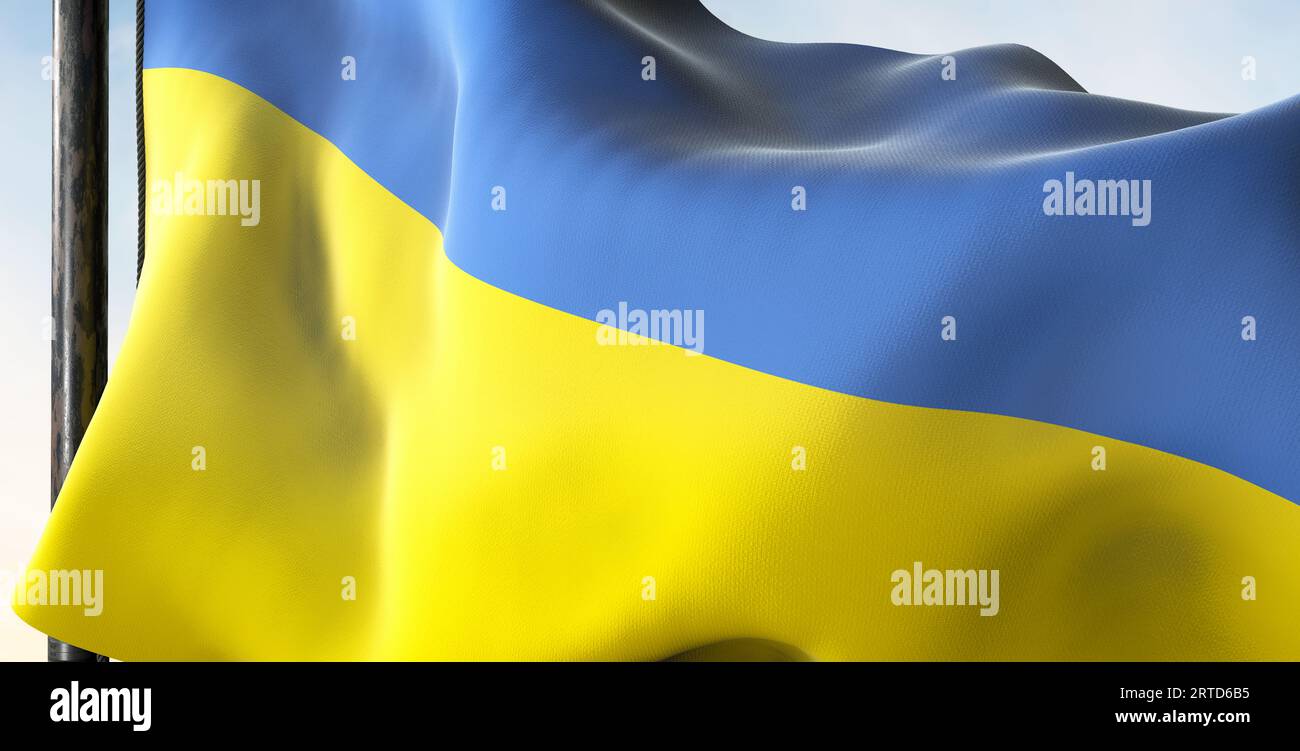 State flag of Ukraine - Yellow and blue national flag. a visual design ...