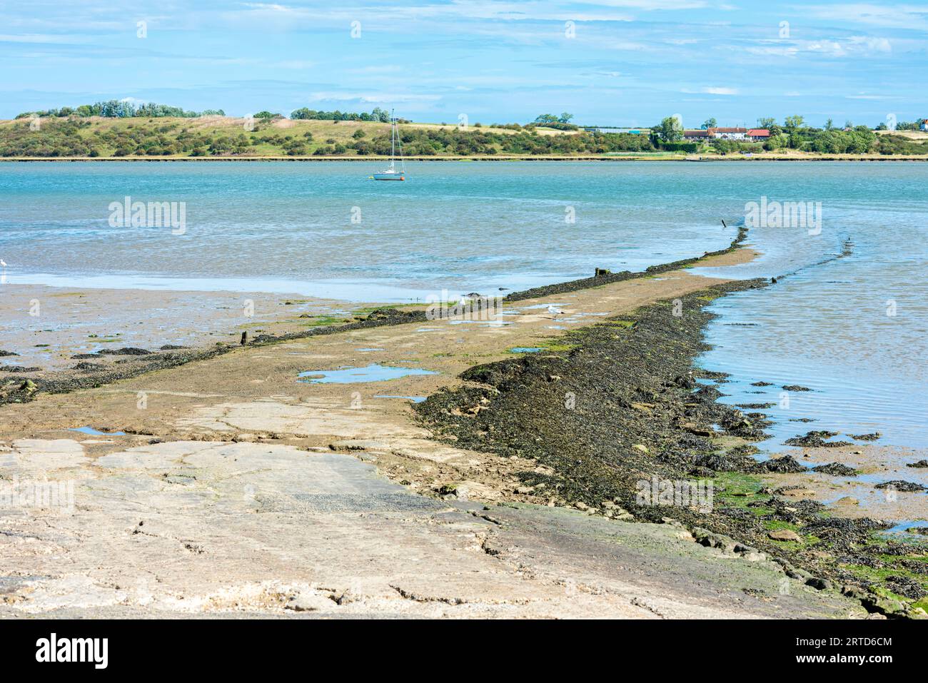 Old Slipway in the Swale Estuary taken from Oare near Faversham - Kent ...
