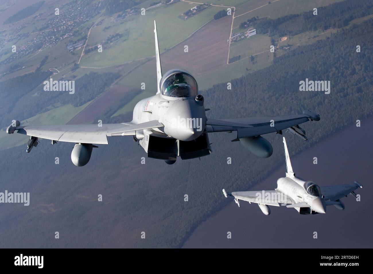 Italian Air Force Eurofighter Typhoon military fighter jets ...