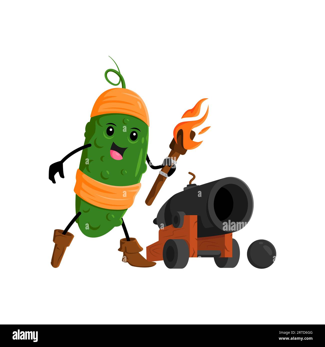Battle of the cucumber Stock Vector Images - Alamy