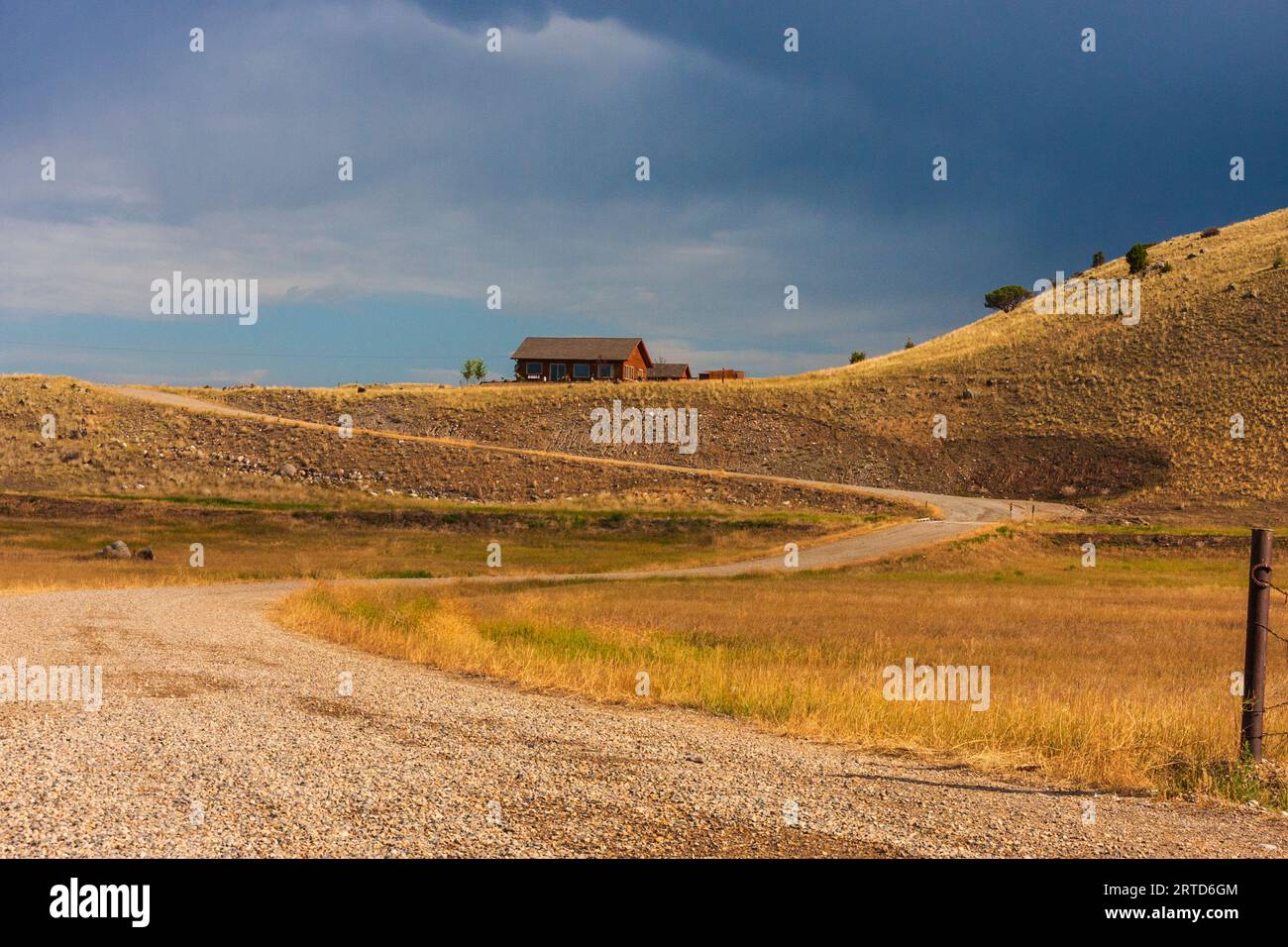 Light before a Storm on Southwestern Montana farms with Gallatin ...