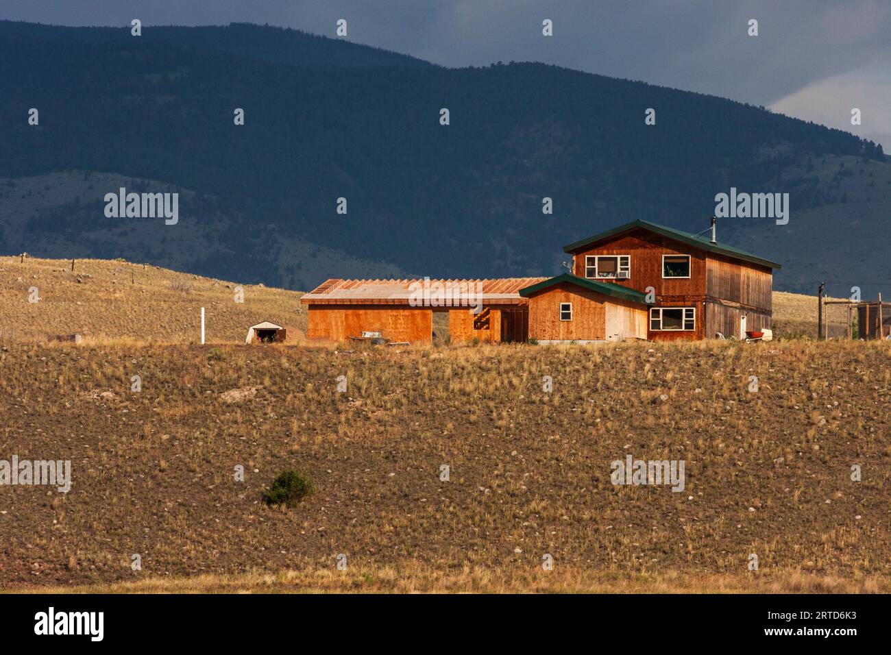 Light before a Storm on Southwestern Montana farms with Gallatin ...