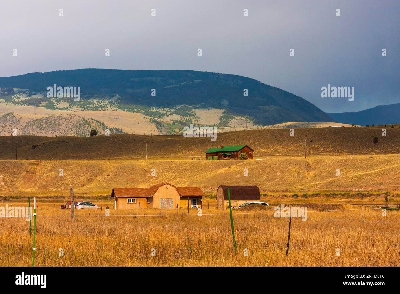 Light before a Storm on Southwestern Montana farms with Gallatin ...