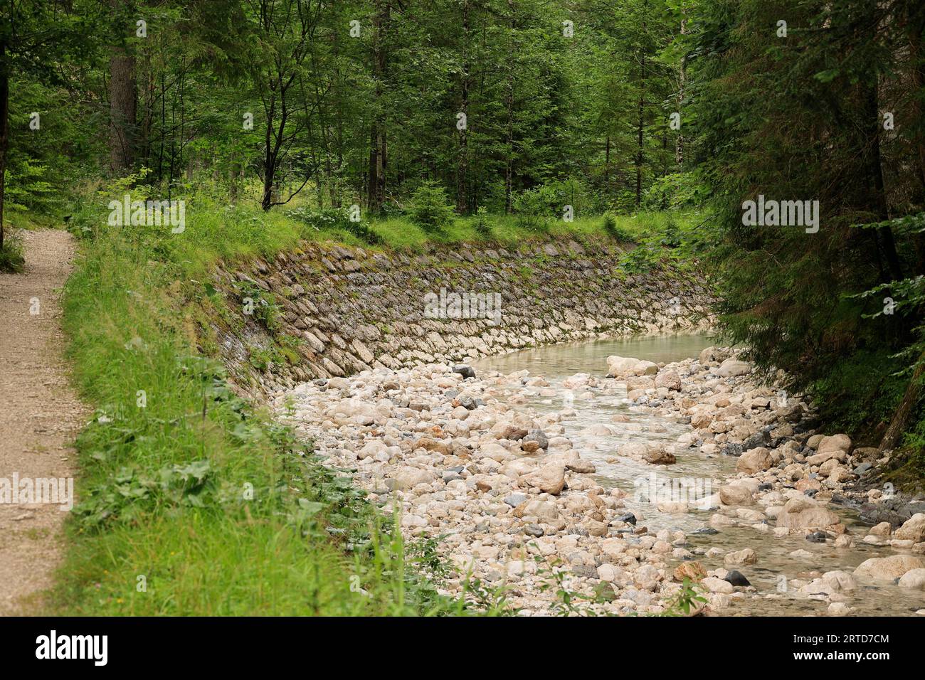 Dry stream of the Ache in Berchtesgadener Land Stock Photo - Alamy